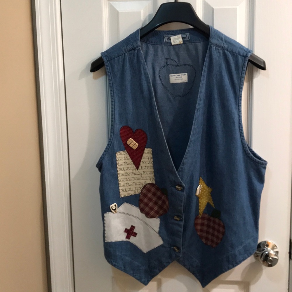 New Super Cute Vintage Nurse/Doctor Vest - Gem